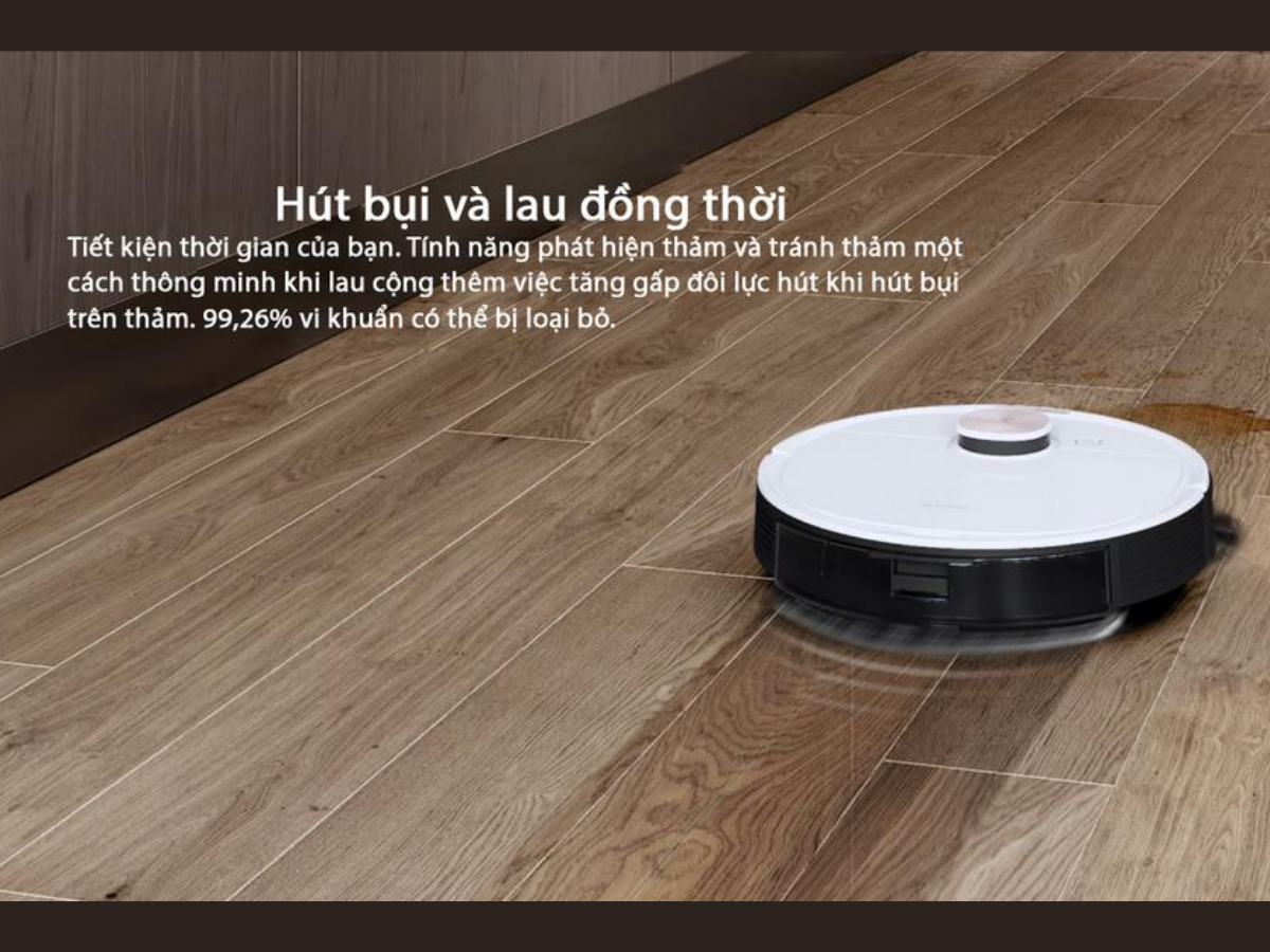 Robot hút bụi Ecovacs Deebot Ozmo T8 Max Plus